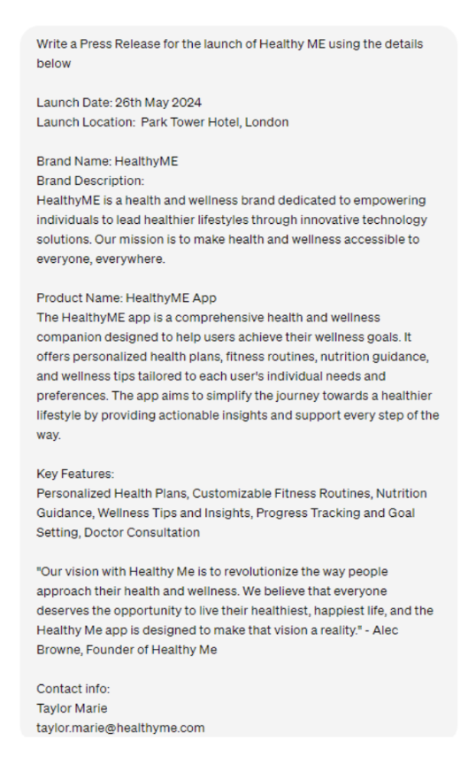 How to Create ChatGPT Prompts for Public Relations